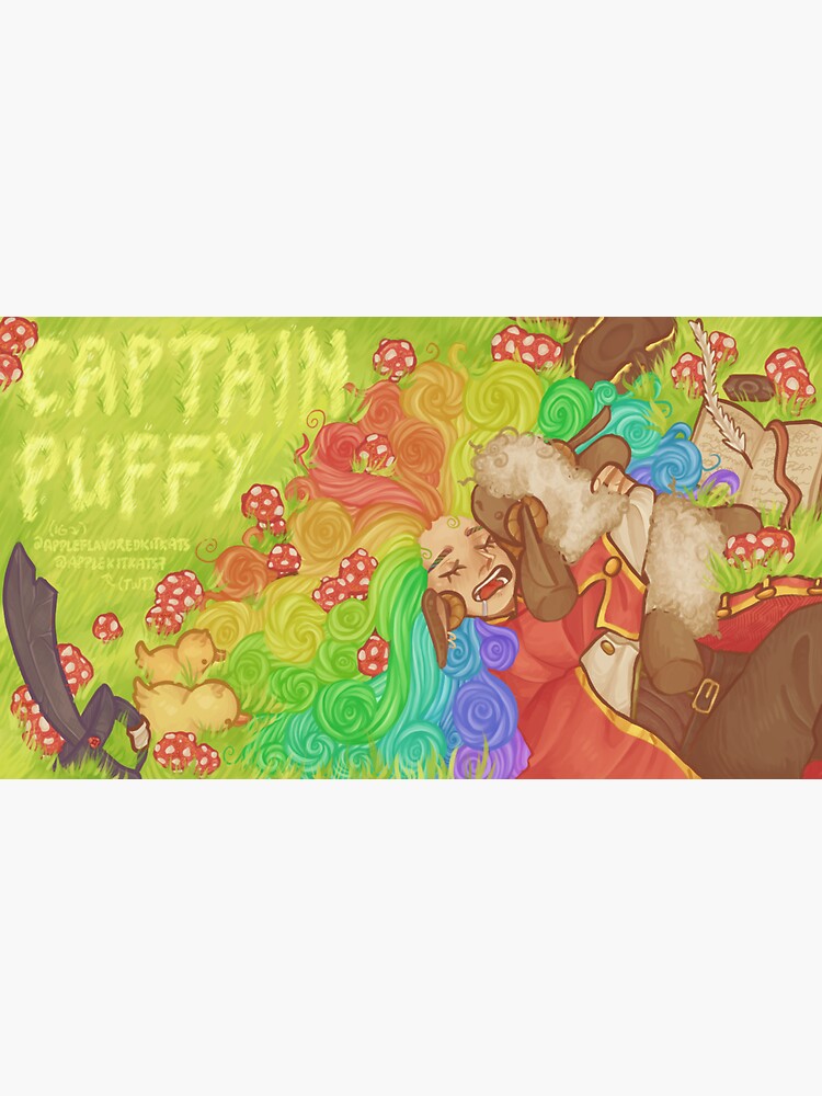 "Captain Puffy | Dream SMP" Sticker by ametherese | Redbubble