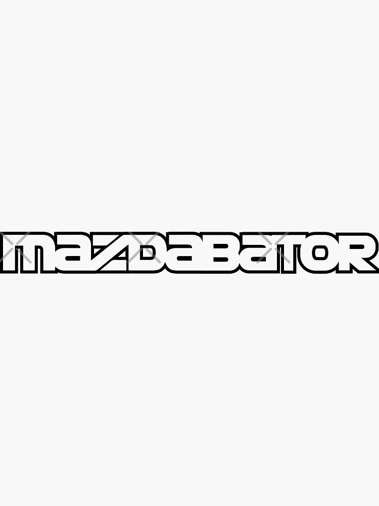 "Mazdabator - Outline" Sticker for Sale by JDMShop | Redbubble