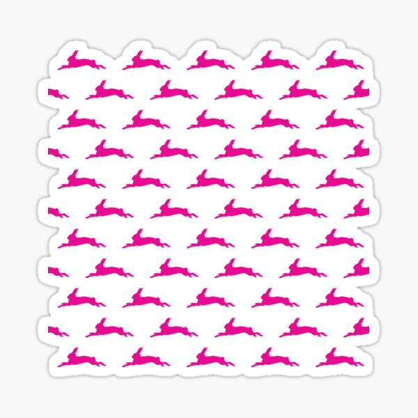 "Pink Rabbit" Sticker for Sale by InterestingImag | Redbubble