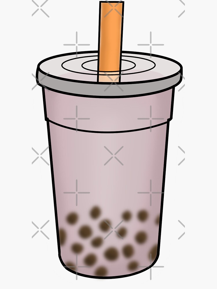 "Purple Boba Tea" Sticker by beckahbrooks | Redbubble