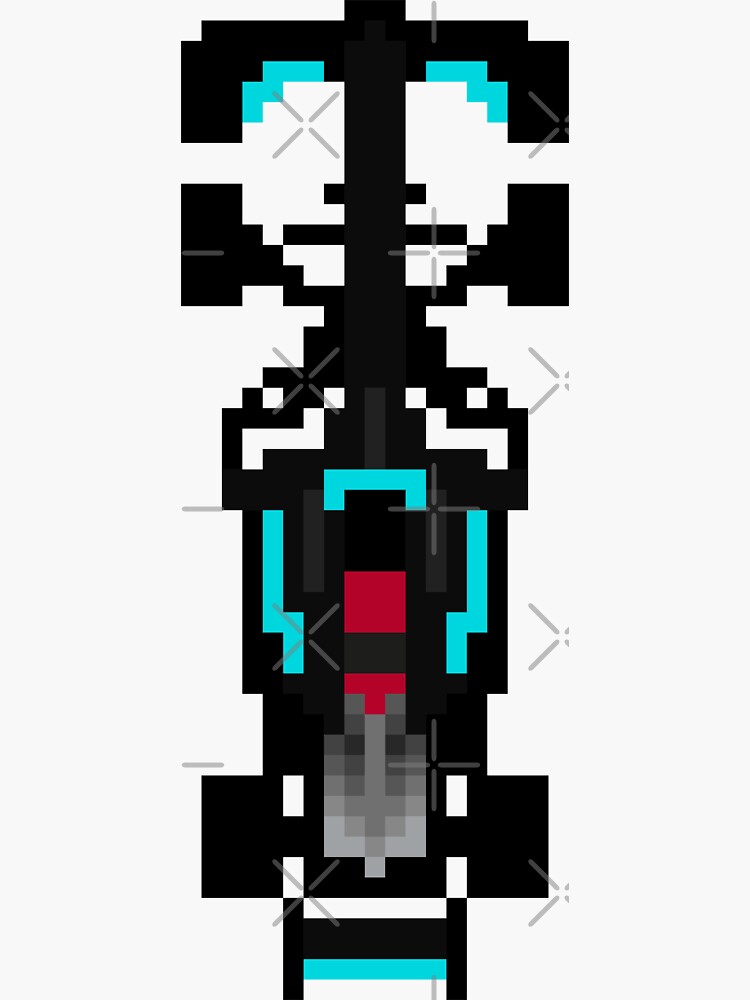 "Mercedes Formula 1 2021 Car - Pixel art" Sticker by javalinsta | Redbubble