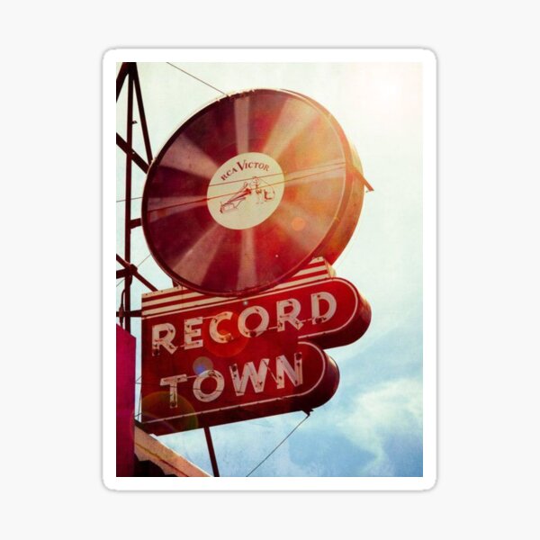 "Vintage Record Store Aesthetic" Sticker by JackAustin | Redbubble