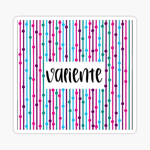 "Valiente 2" Sticker by Taket | Redbubble