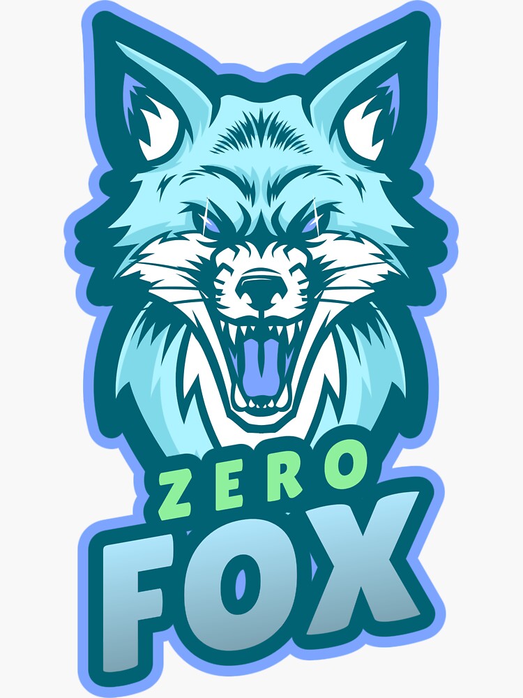 "Zero Fox" Sticker for Sale by Arctic-Teeshop | Redbubble