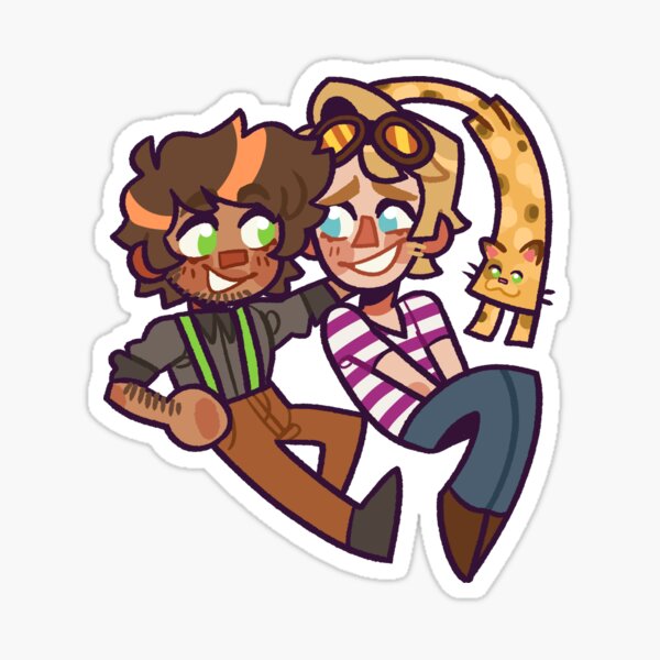 "Lukas and Jesse" Sticker for Sale by asparagus-man | Redbubble