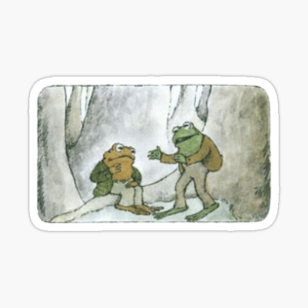 "Frog and Toad" Sticker for Sale by Jiul | Redbubble