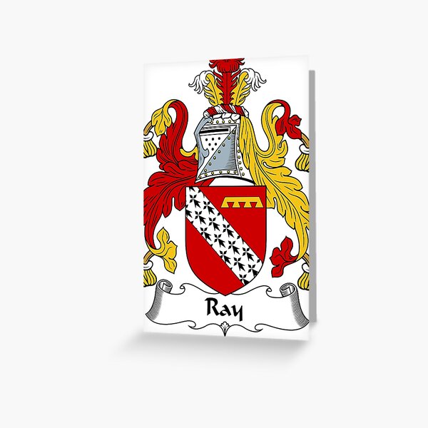 "Ray Coat of Arms / Ray Family Crest" Greeting Card by ScotlandForever ...
