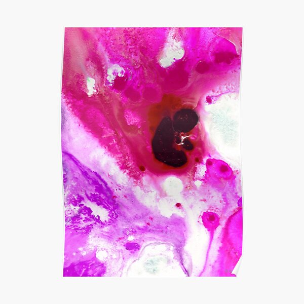 "Newness Pink and White Abstract Art by Sharon Cummings" Poster by ...