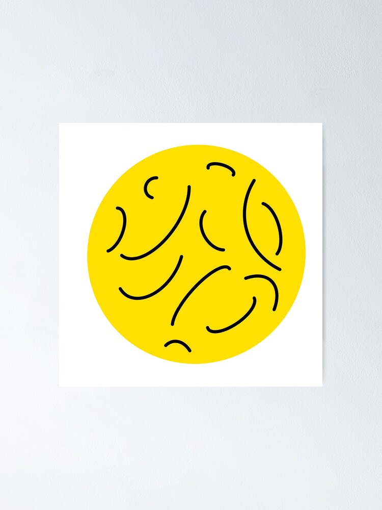 "Weird Yellow Design" Poster for Sale by eva-aestheticcc | Redbubble