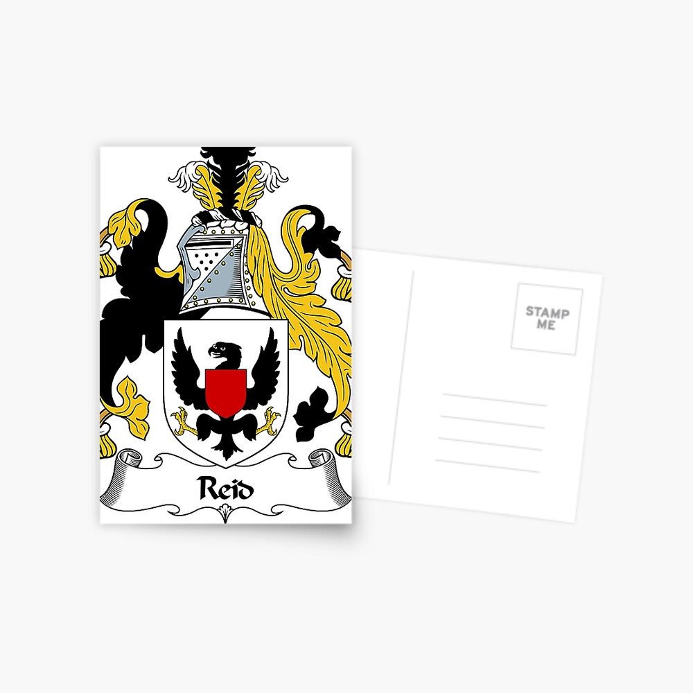 "Reid Coat of Arms / Reid Family Crest" Postcard by ScotlandForever ...