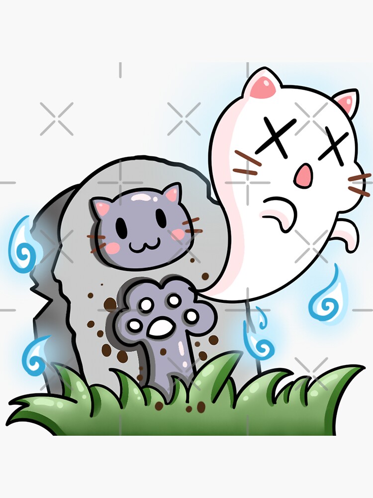 "RIP Kitty Without Text | Cat Emote | Grey Cat | Matching Couple Shirt ...