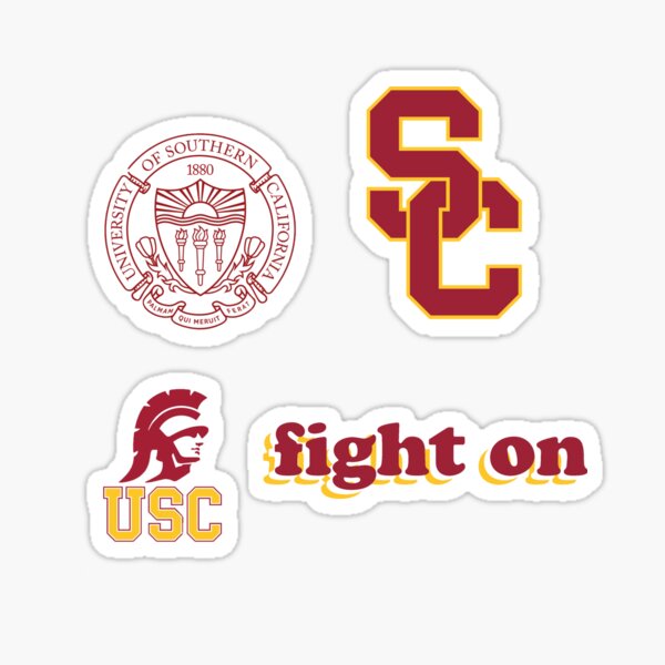 Usc Stickers | Redbubble