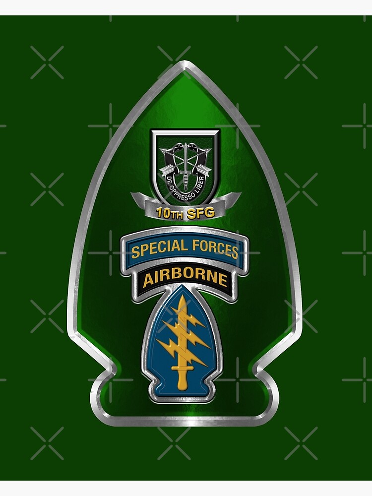 10th Special Forces Group Airborne Art Print By Soldieralways Redbubble