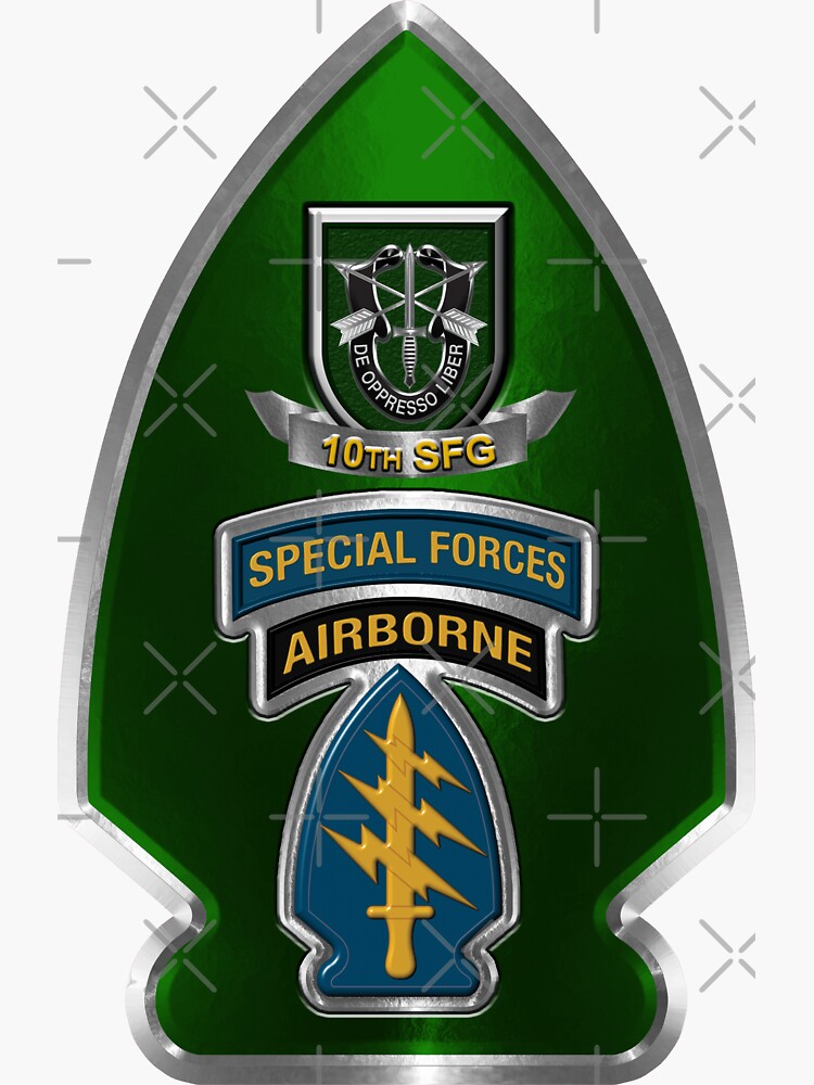 "10th Special Forces Group Airborne" Sticker for Sale by SoldierAlways ...