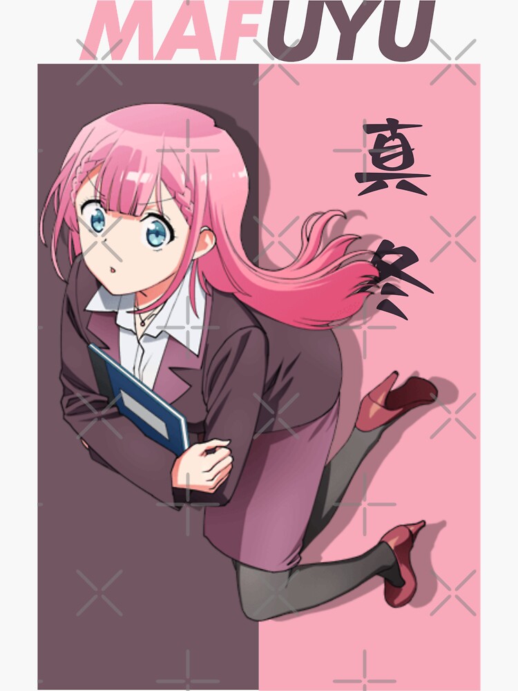 "Bokuben - Mafuyu Kirisu" Sticker for Sale by unlimiteduchiha | Redbubble