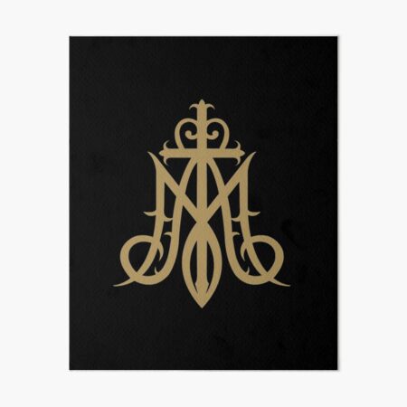 "Virgin Mary Monogram" Art Board Print for Sale by Original1977 | Redbubble