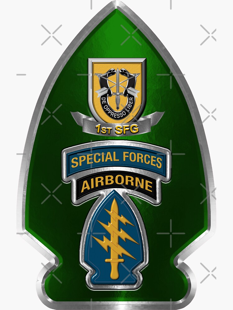 "1st Special Forces Group (Airborne)" Sticker for Sale by SoldierAlways ...