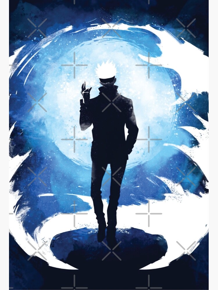 "jujutsu kaisen gojo satoru blue" Poster by Idris-Fenazi | Redbubble
