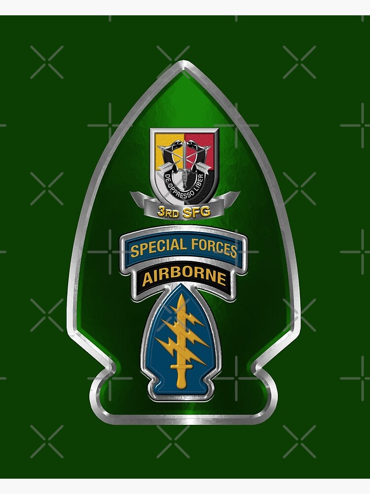 "3rd Special Forces Group Airborne " Poster for Sale by SoldierAlways ...