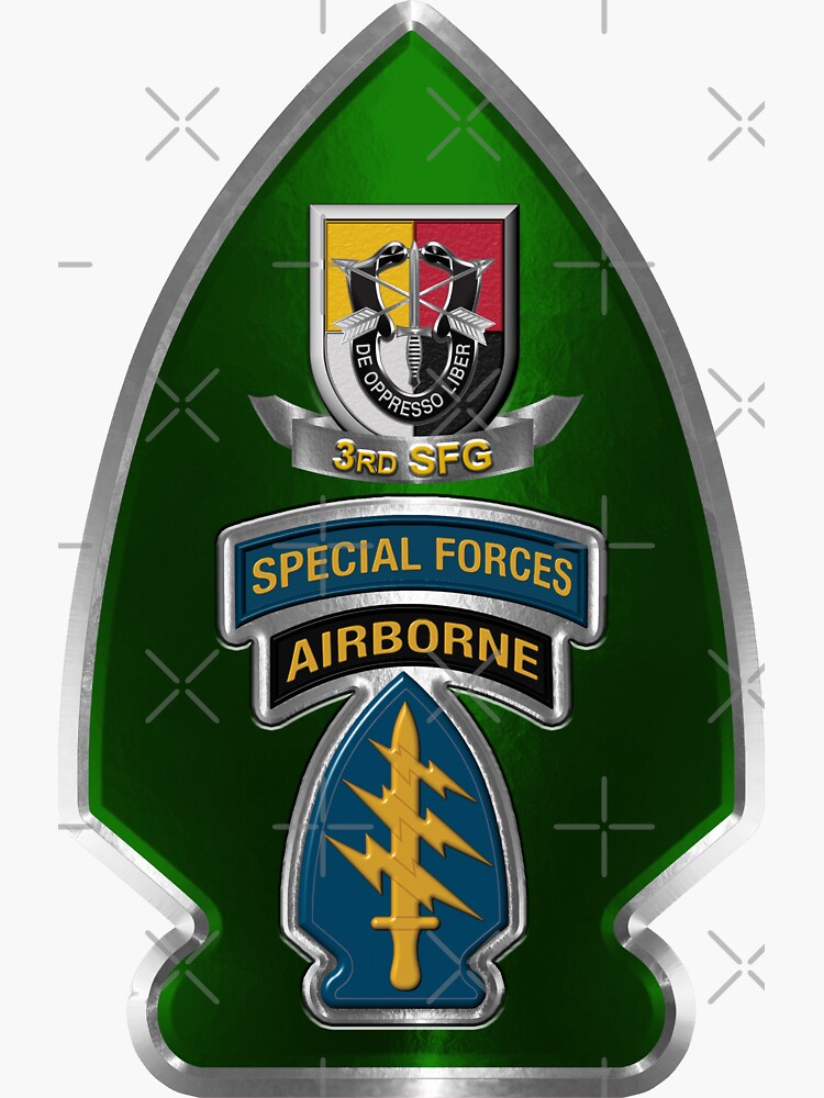 "3rd Special Forces Group Airborne " Sticker for Sale by SoldierAlways ...