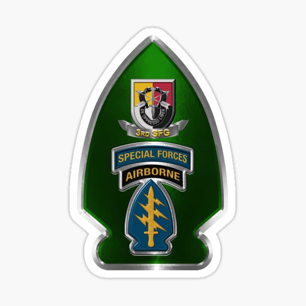 "3rd Special Forces Group Airborne " Sticker for Sale by SoldierAlways ...