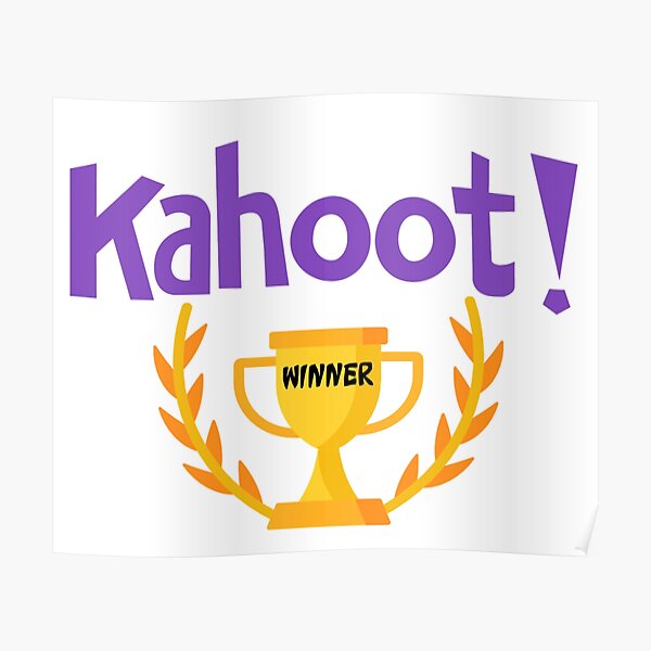"Kahoot winner" Poster for Sale by alfredoartes | Redbubble