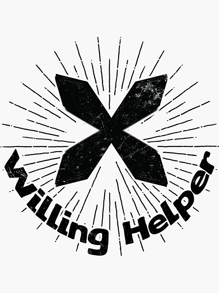 "Baofo Ye Na Willing Helper Adinkra Symbol" Sticker for Sale by isipili ...