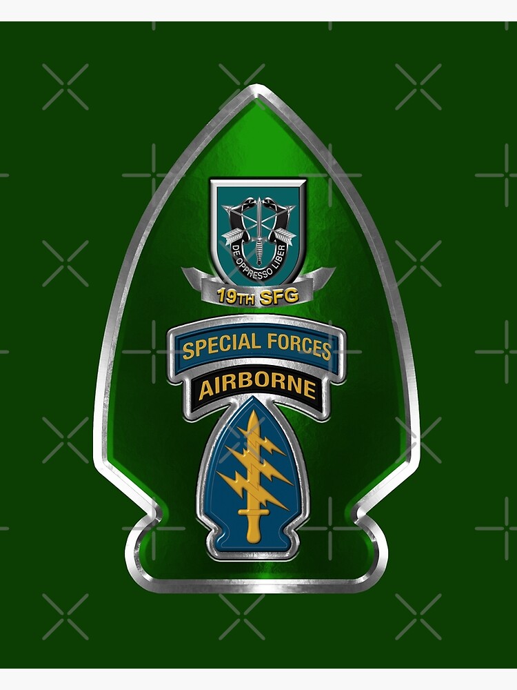 "19th Special Forces Group Airborne " Metal Print by SoldierAlways ...