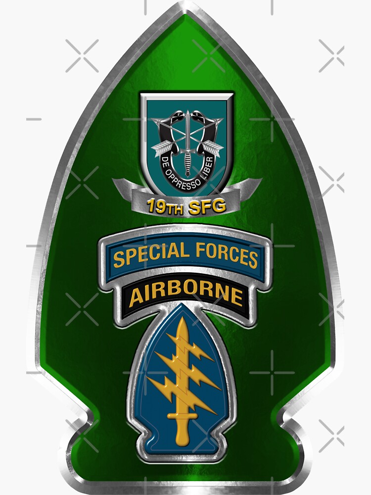 "19th Special Forces Group Airborne " Sticker for Sale by SoldierAlways ...