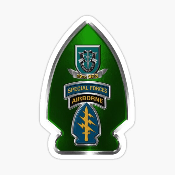 "19th Special Forces Group Airborne " Sticker for Sale by SoldierAlways ...