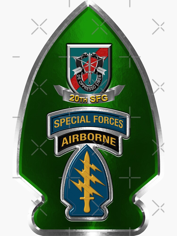 "20th Special Forces Group Airborne " Sticker for Sale by SoldierAlways ...