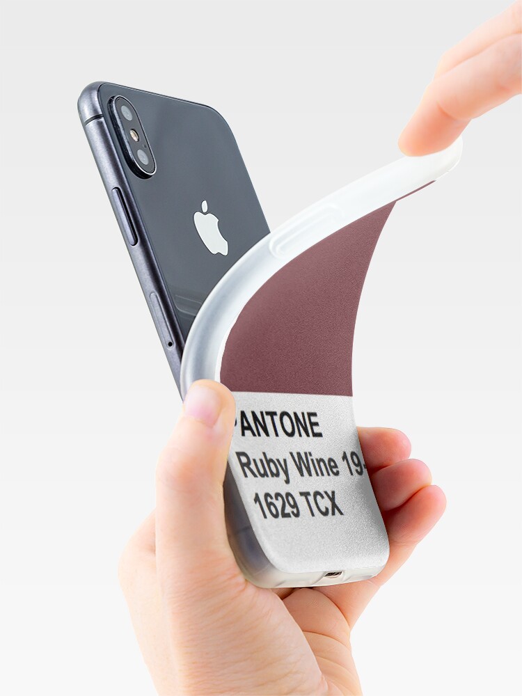 "Pantone- Ruby Wine 19-1629 TCX" iPhone Case for Sale by laurelshada ...