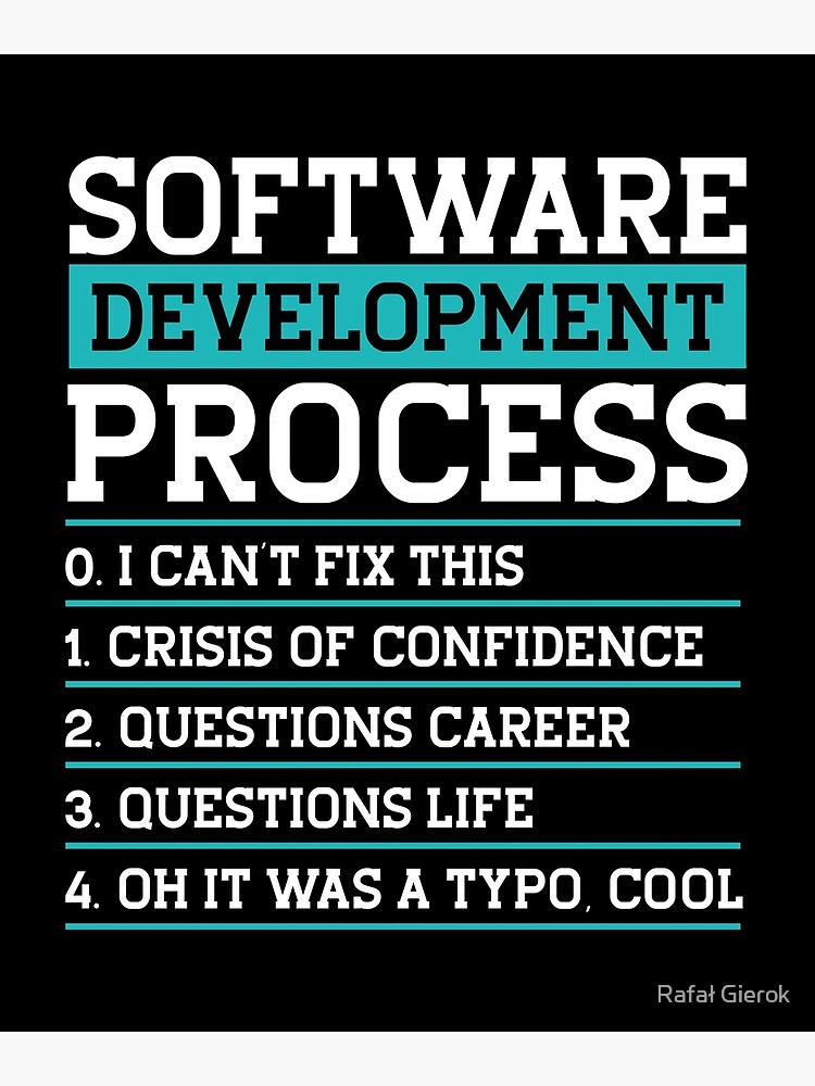 "Software Development Process Programmer Coder" Canvas Print for Sale by rafal88lsc | Redbubble