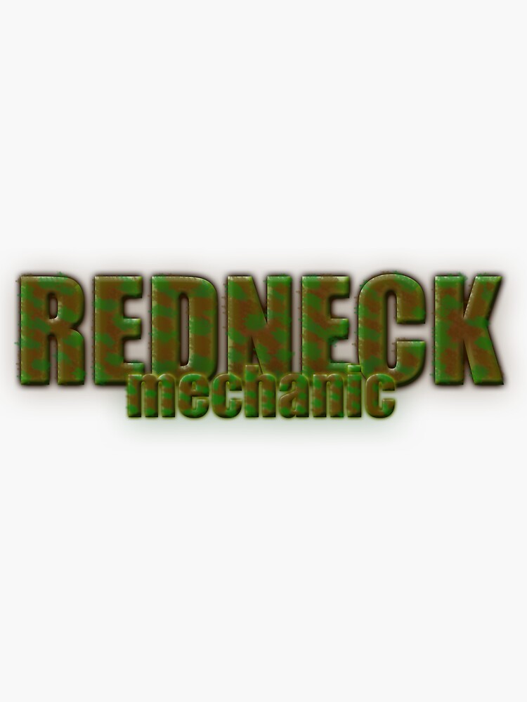 "Redneck mechanic camo" Sticker for Sale by Iamaqte | Redbubble
