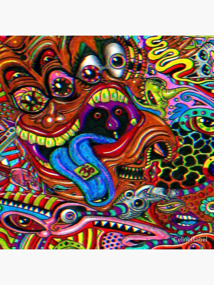 "Trippy" Sticker for Sale by CelineIsabel | Redbubble