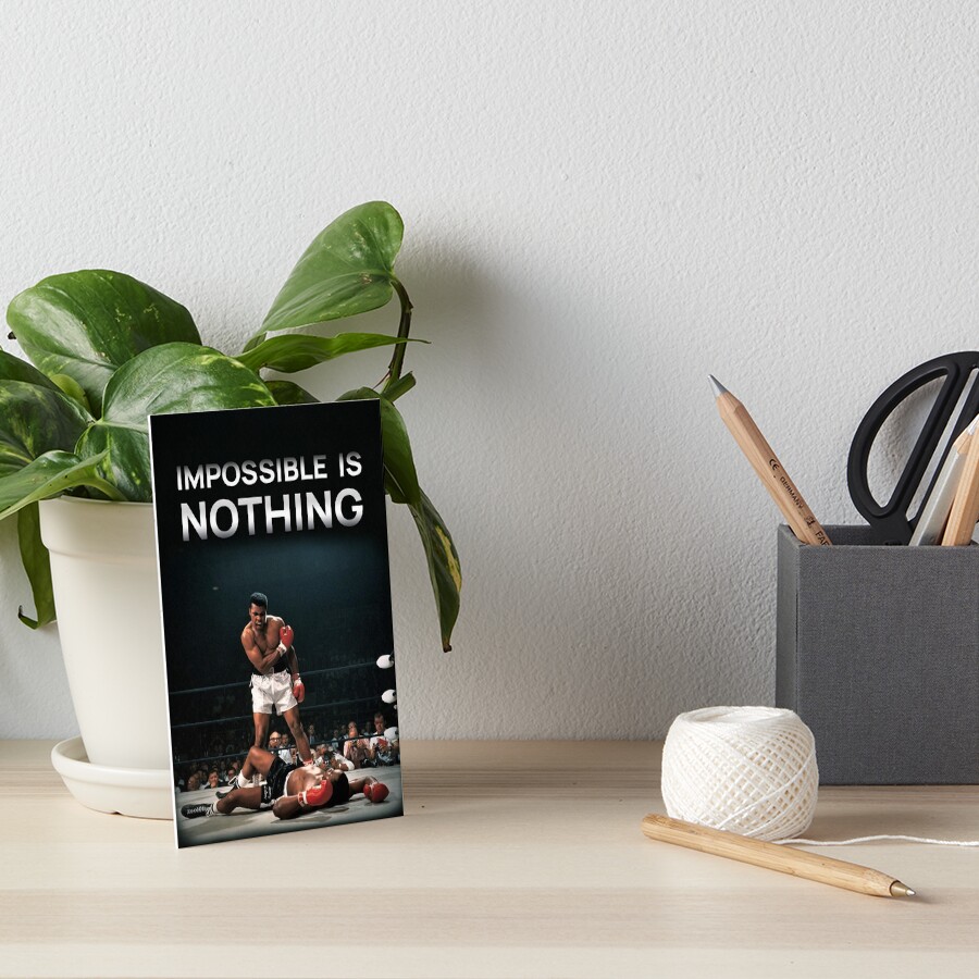"Impossible is nothing Muhammad Ali Figthing Entrepreneur Canvas ...