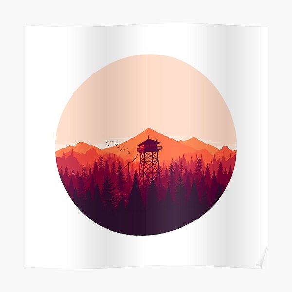 "Firewatch" Poster by llie | Redbubble