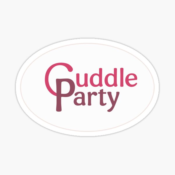 "Cuddle Party Oval Logo" Sticker by cuddleparty | Redbubble