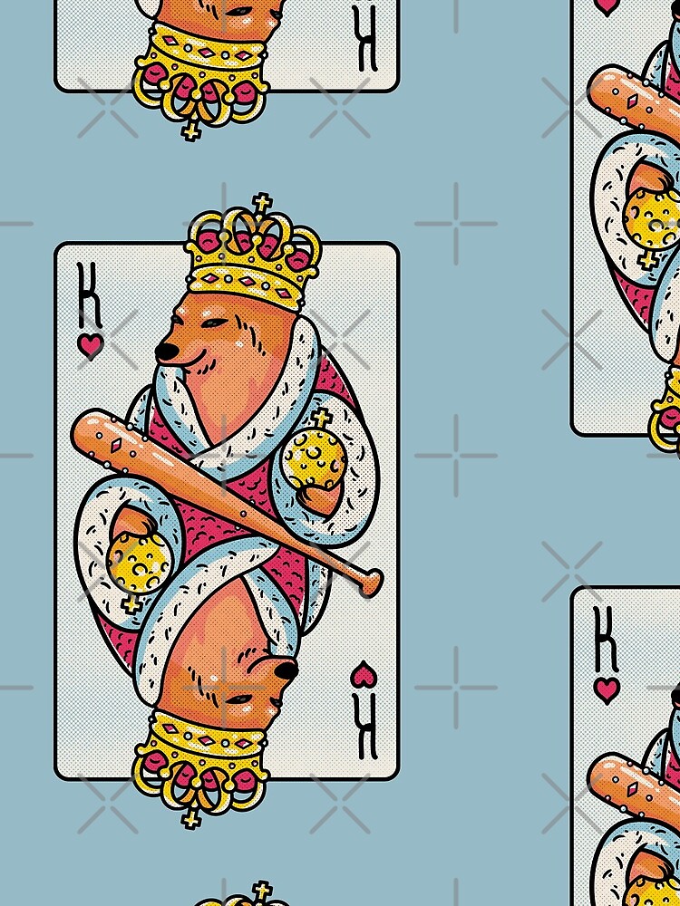 "Cheems - The King | King of Hearts Playing Card | Shibe | Shiba Inu ...