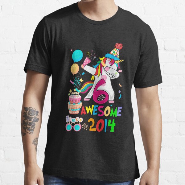 "6th Birthday Dabbing Unicorn Party Gift For 6 Years Old Girl" T-shirt for Sale by BaseStore ...