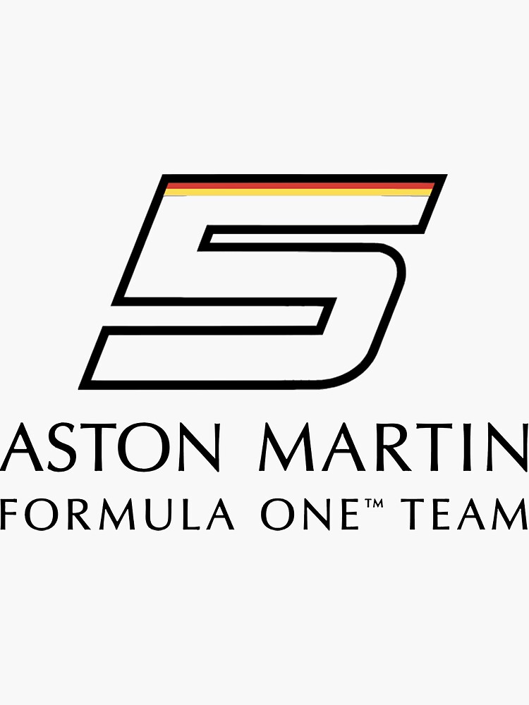 "Sebastian Vettel Aston Martin Formula 1 Logo" Sticker for Sale by ...