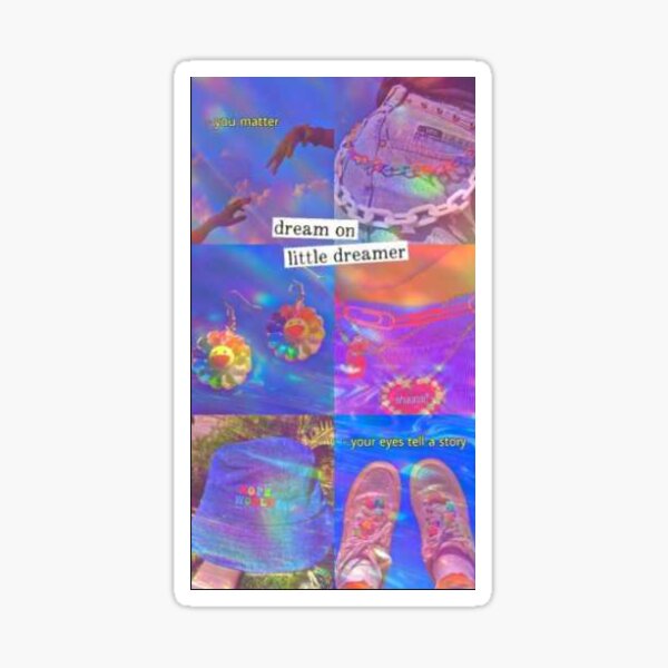 "Indie Aesthetic " Sticker for Sale by trinketsgalore | Redbubble