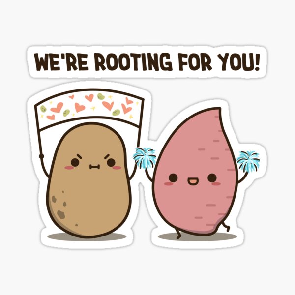 "We are rooting for you" Sticker by clgtart | Redbubble