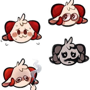 "cursed schlatt ram stickers (A)" Sticker for Sale by slenren | Redbubble