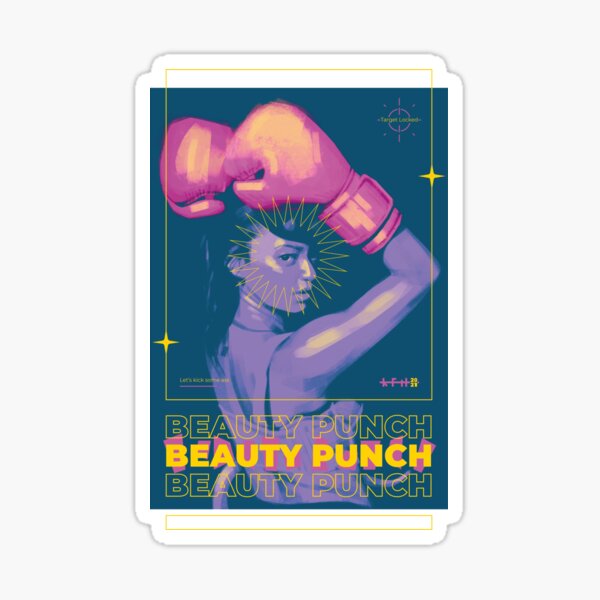 "Beauty Punch" Sticker for Sale by kianfh | Redbubble