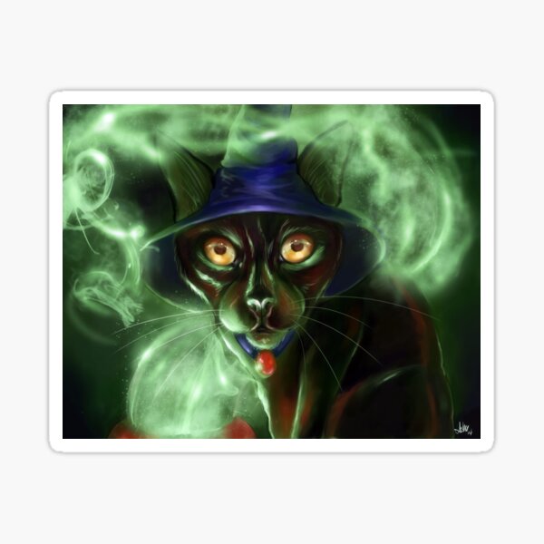 "Conjuring Magic" Sticker for Sale by ThePhoenixx | Redbubble