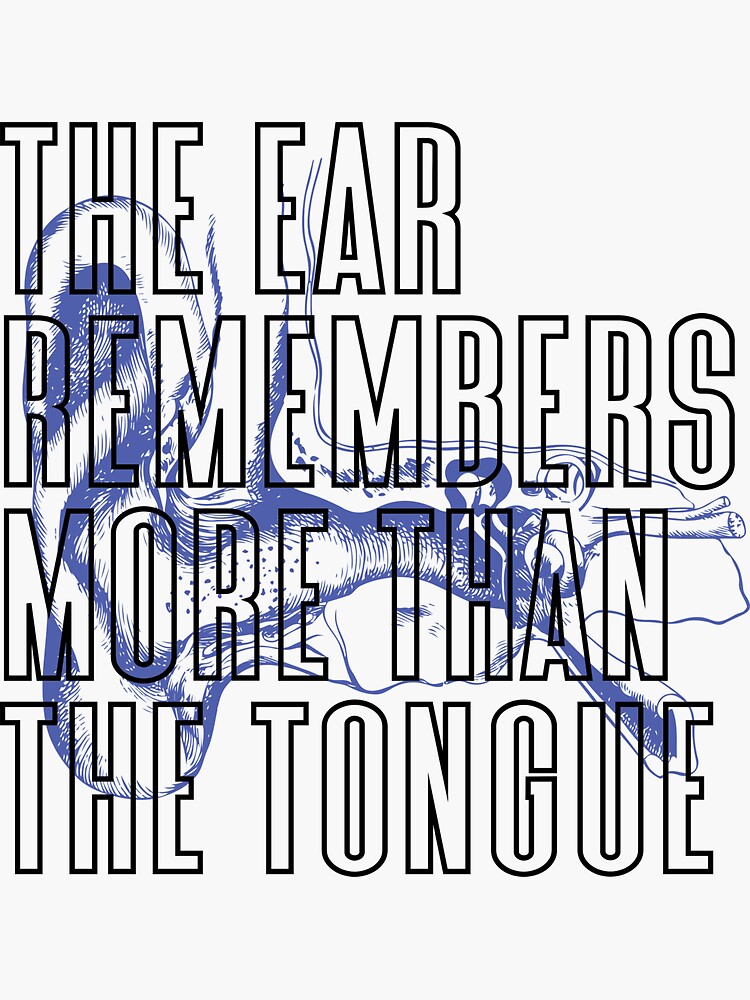 "Ear Remembers African Proverb" Sticker by isipili | Redbubble