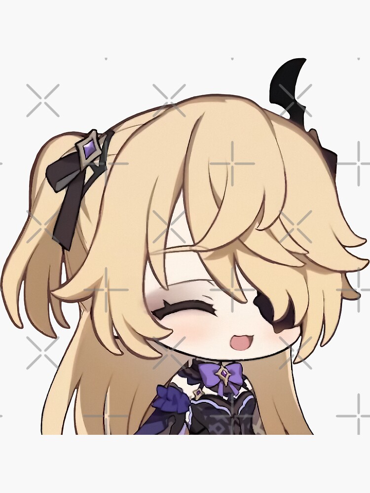 "Fischl | Genshin Impact Sticker "Laugh"" Sticker for Sale by ...