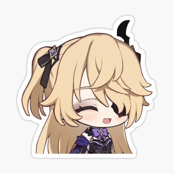 "Fischl | Genshin Impact Sticker "Laugh"" Sticker for Sale by ...