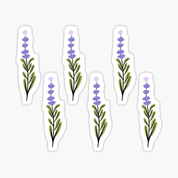 "Lavender Spring flowers sticker pack" Sticker by JDsDesign | Redbubble